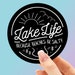 Lake Life, Because Beaches Be Salty Sticker - Funny Lake Decal for ...