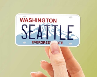 Seattle Skyline Vinyl Sticker / Seattle Washington Sticker / - Etsy