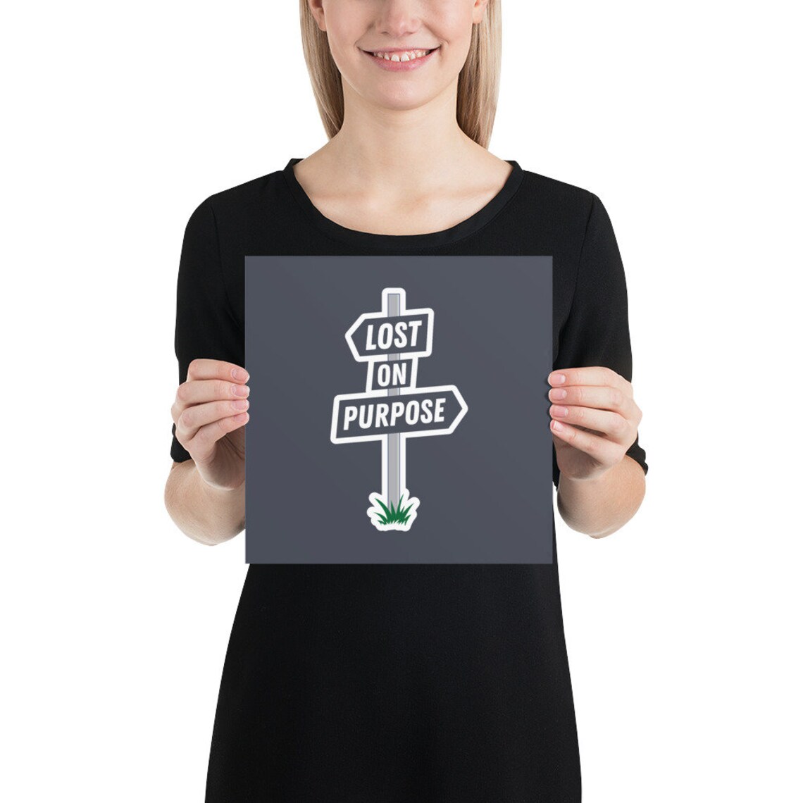 Lost on Purpose Printable Wall Art Get Lost Explore Outdoors | Etsy