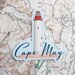 Cape May Lighthouse Sticker, Cape May NJ Decals, New Jersey Stickers ...