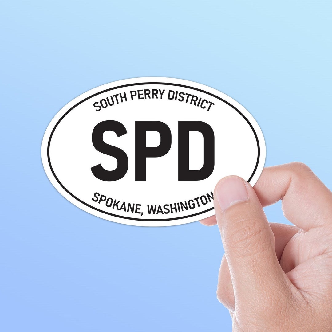 South Perry District Spokane Sticker, Lower South Hill Spokane Bumper ...