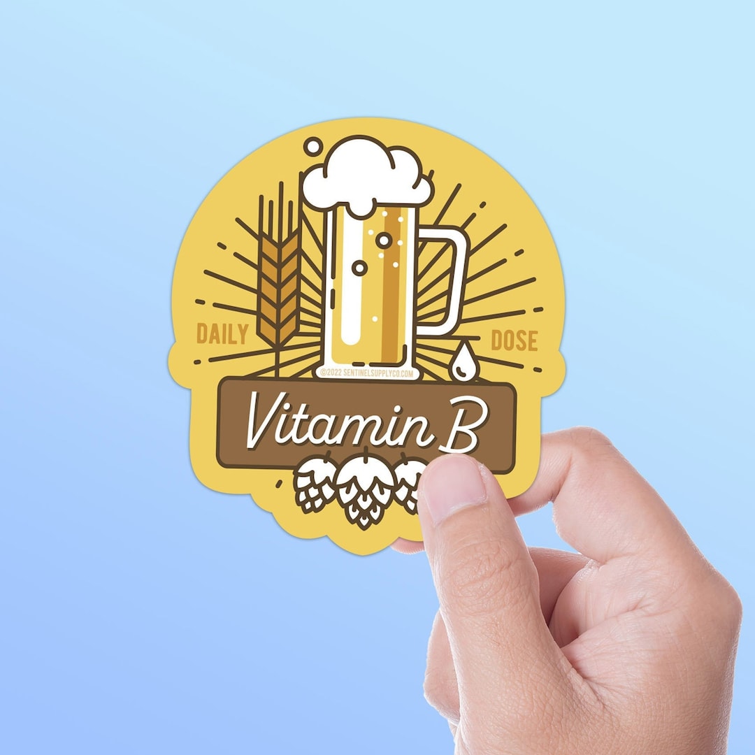 Vitamin B Bier Aufkleber, lustige Bier Zitate, Hausbrauerei & Bier ...