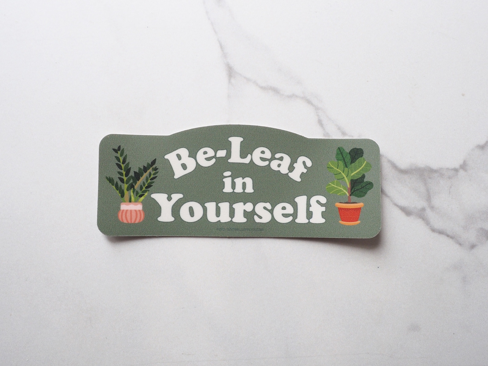 Be-leaf in Yourself Cute Plant Sticker for Hydroflask Water | Etsy
