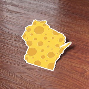 Wisconsin Cheese Sticker for Hydroflask - Funny Midwest Cheesehead ...