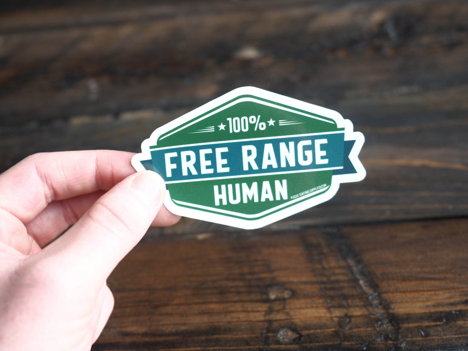Free Range Human Sticker Vinyl Bumper Sticker for Hydroflask - Etsy