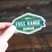 Free Range Human Sticker Vinyl Bumper Sticker for Hydroflask - Etsy