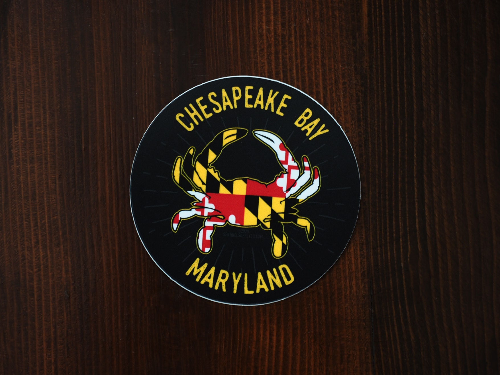 Maryland Crab Sticker Chesapeake Bay MD State Flag Bumper | Etsy