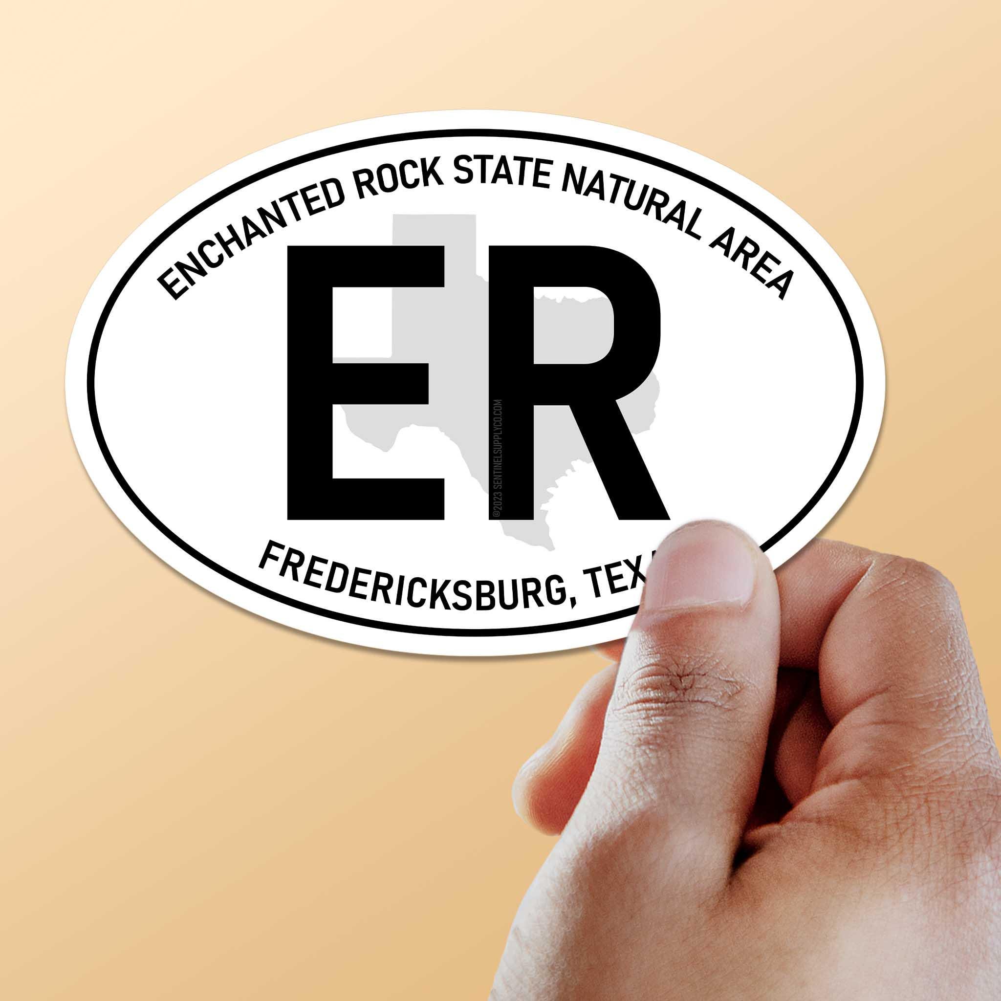 Heart Stickers For Water Bottles Enchanted Rock Texas White Oval Bumper ...