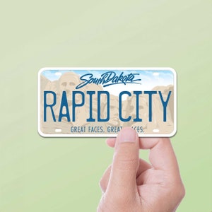 South Dakota License Plate Stickers, Choose Your SD City - Black Hills ...
