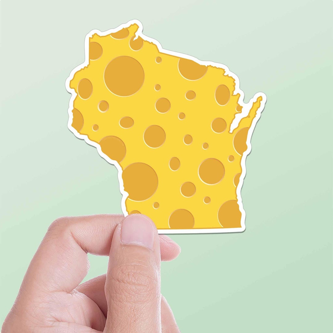 Wisconsin Cheese Sticker for Hydroflask - Funny Midwest Cheesehead ...