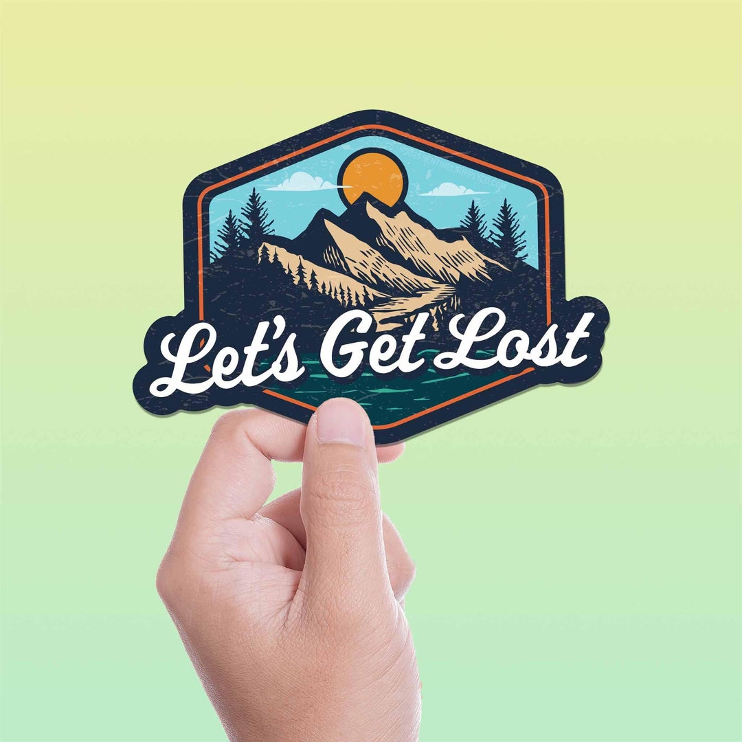 Let's Get Lost Mountain Sticker, Public Lands Conservation Sticker ...