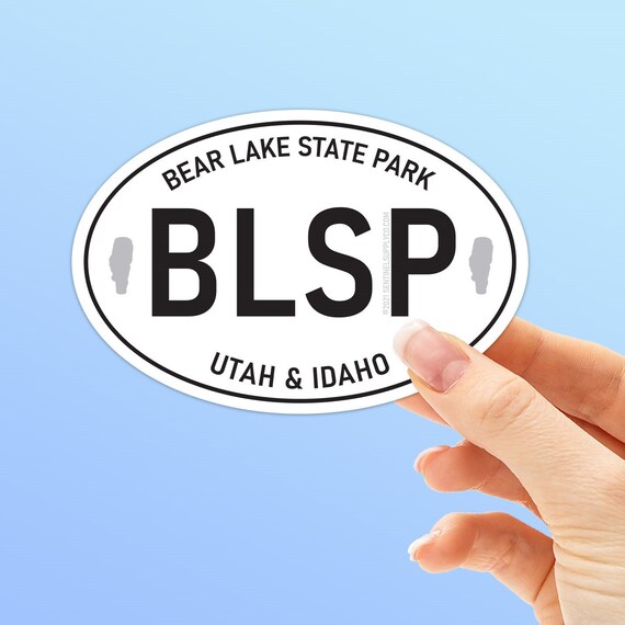 Bear Lake State Park Bumper Sticker White Oval Bear Lake UT - Etsy