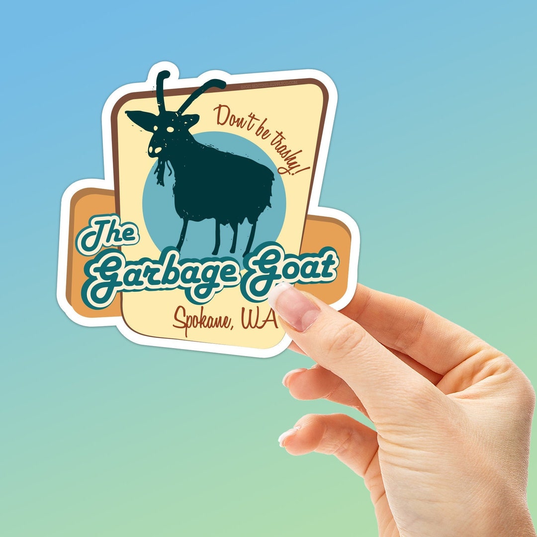 Garbage Goat Spokane Sticker Spokane WA Bumper Stickers - Etsy