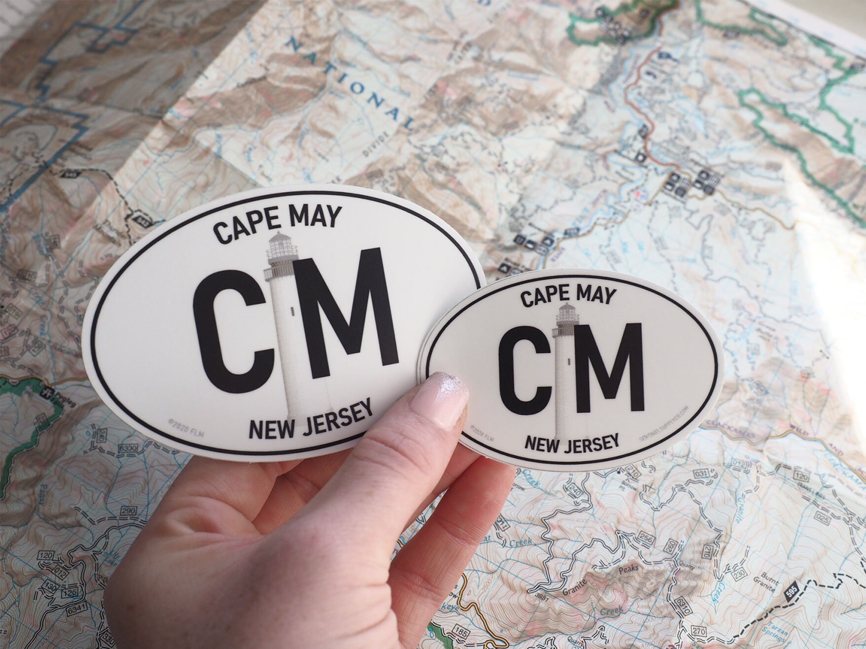 Cape May NJ Stickers White Oval Cape May Bumper Stickers New - Etsy UK