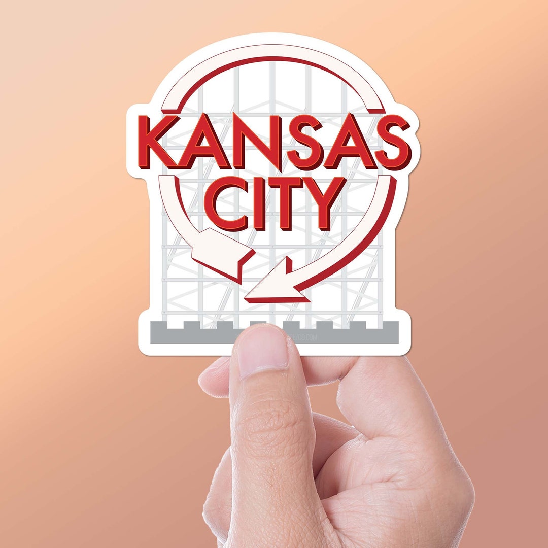 Kansas City Missouri Bumper Sticker for Car, Cute Kansas City Skyline ...