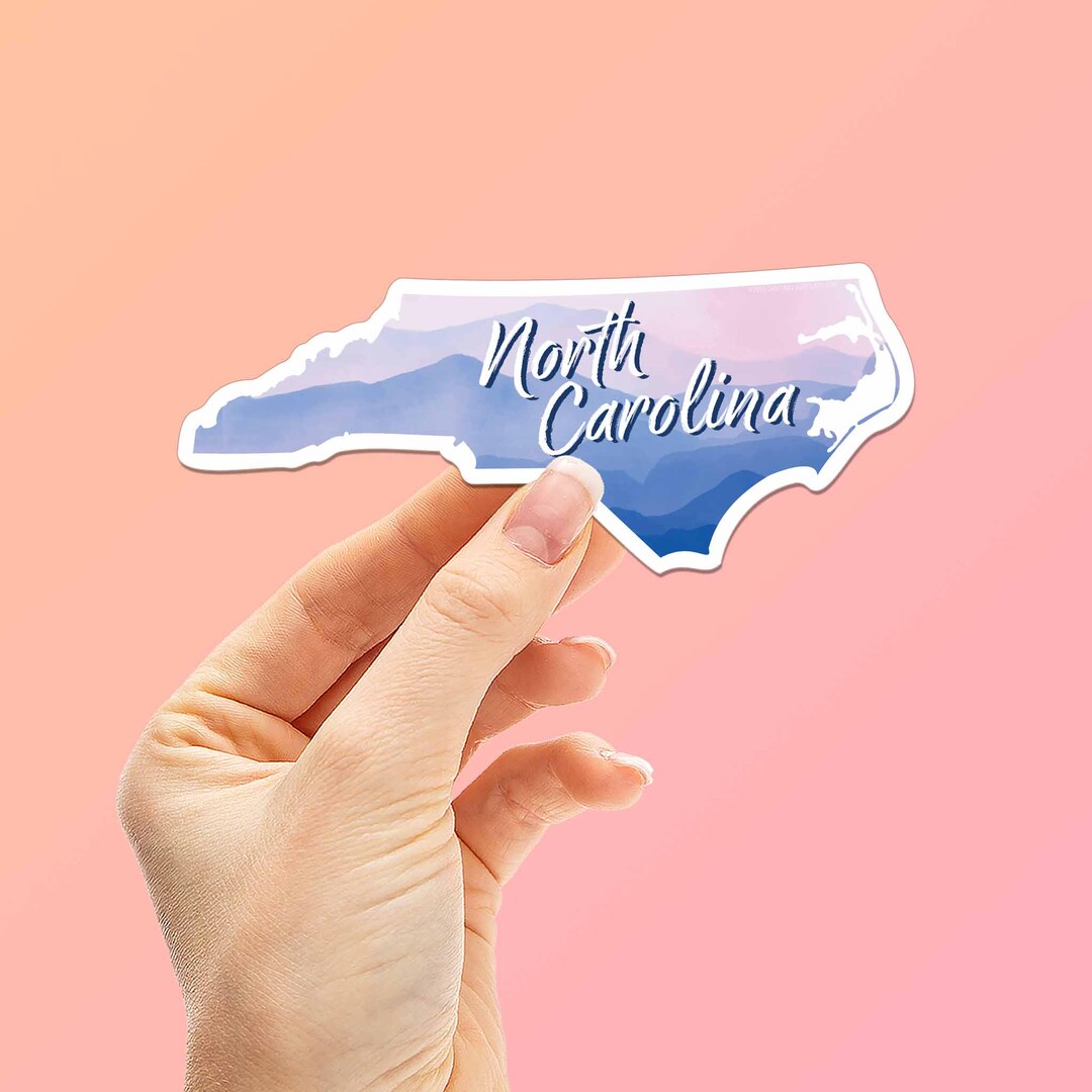 North Carolina Appalachian Mountains Sticker - Cute Southern Decals for ...