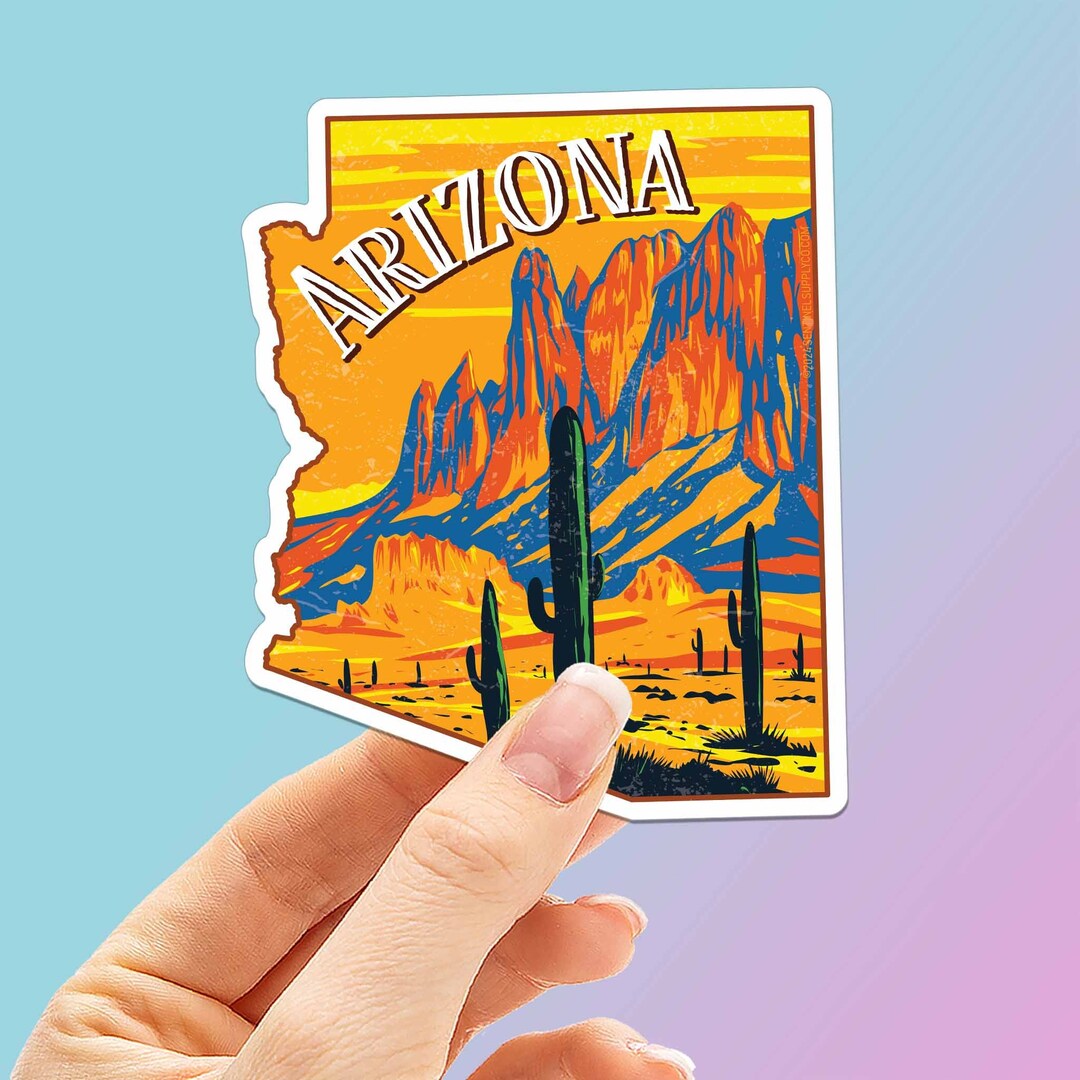 Desert Arizona Sticker for Hydroflask - Cute Southwest Decals for ...