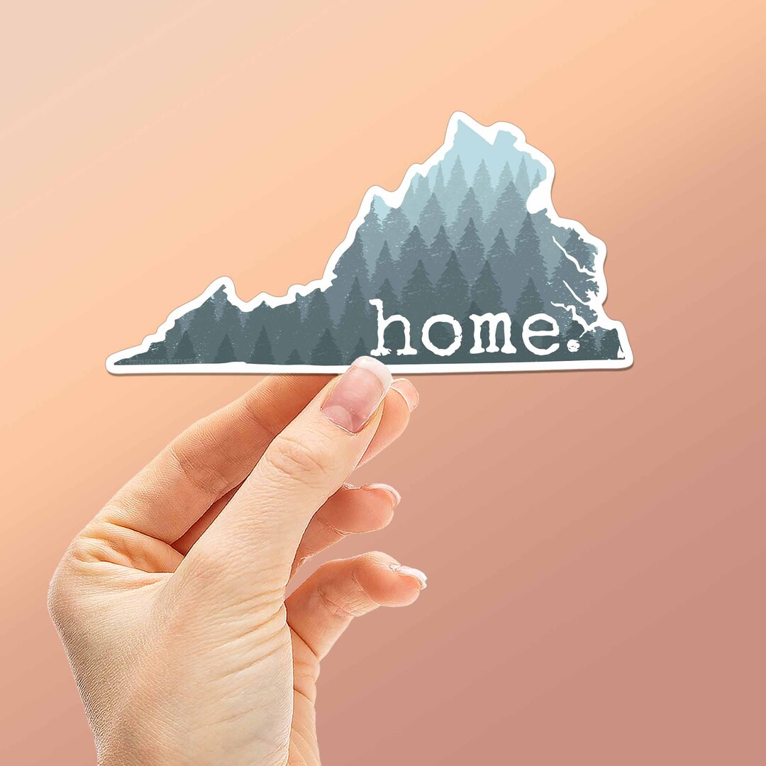 Virginia Home Appalachian Mountains Sticker - Cute Southern Decals for ...