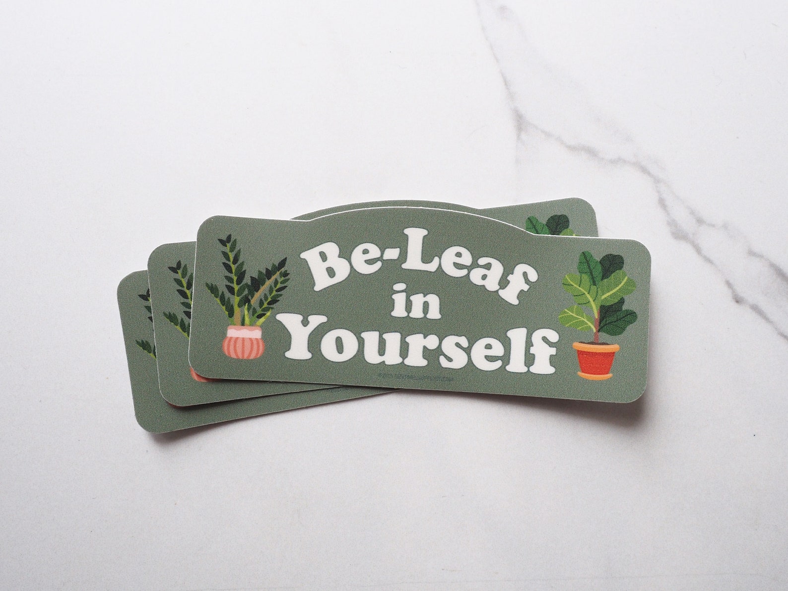 Be-leaf in Yourself Cute Plant Sticker for Hydroflask Water | Etsy