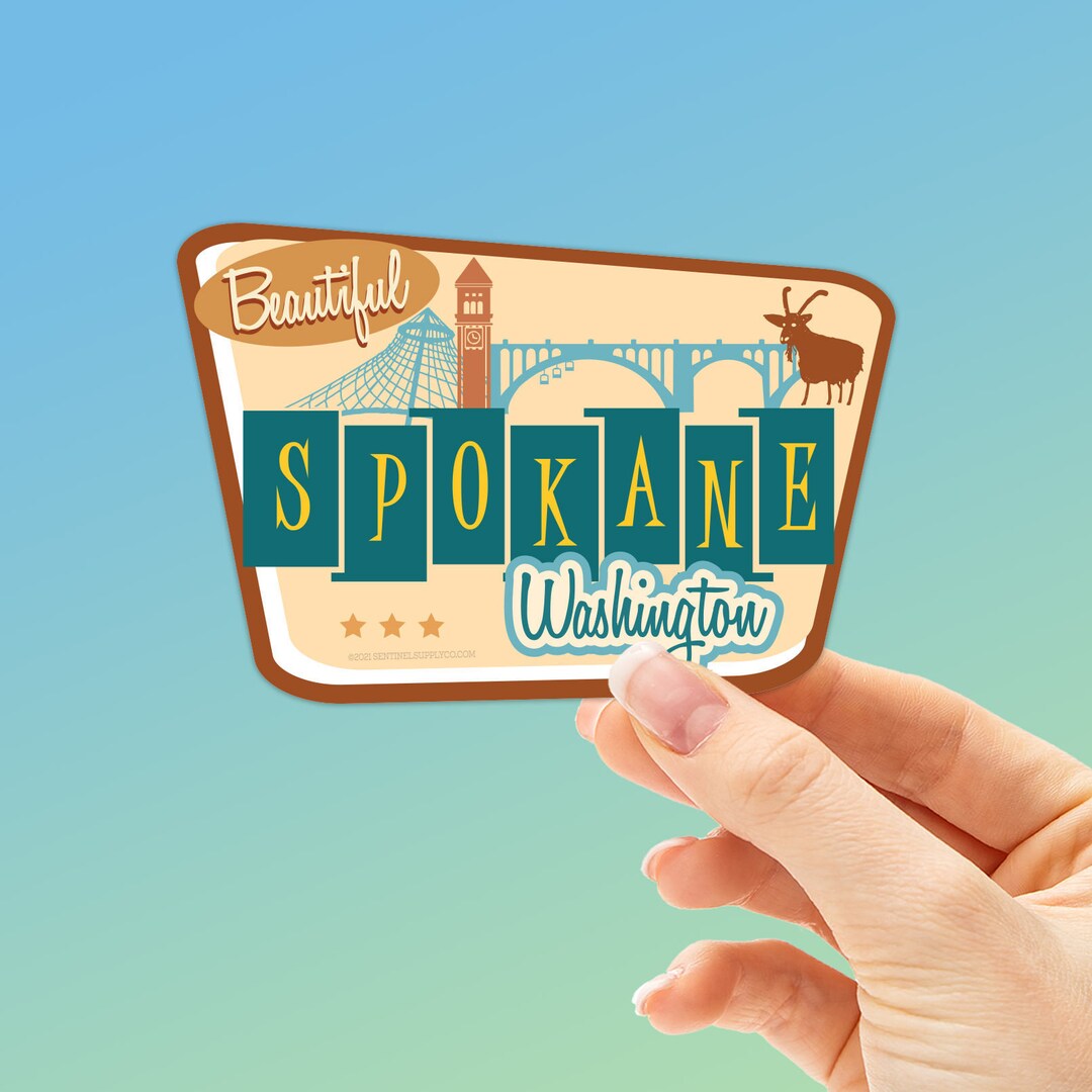 Spokane Sticker, Spokane WA Bumper Stickers, Eastern Washington Decals ...