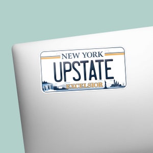 Upstate NY Bumper Sticker Car, Cute New York Souvenir License Plate ...