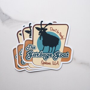 Garbage Goat Spokane Sticker Spokane WA Bumper Stickers | Etsy