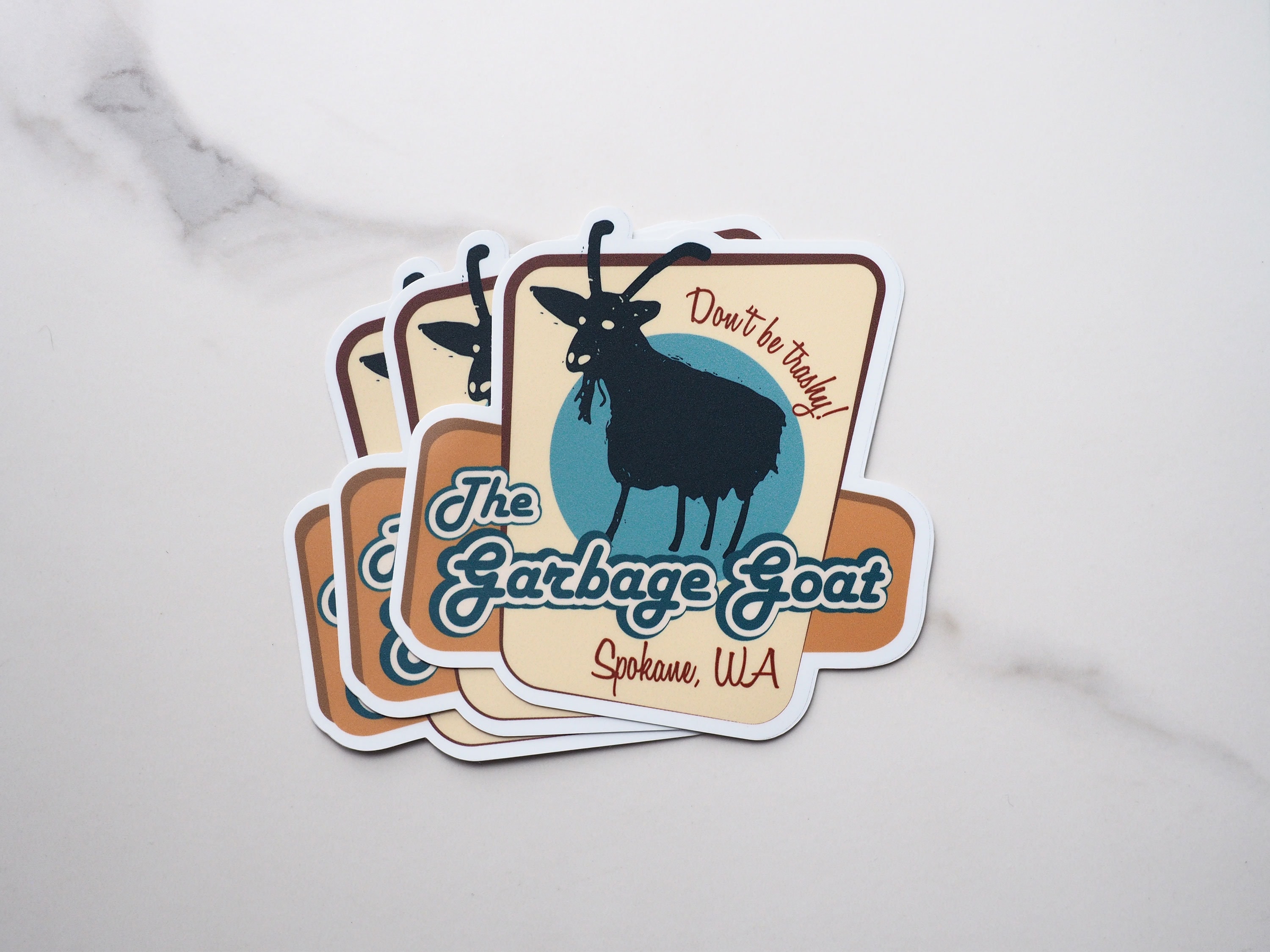 Garbage Goat Spokane Sticker Spokane WA Bumper Stickers - Etsy