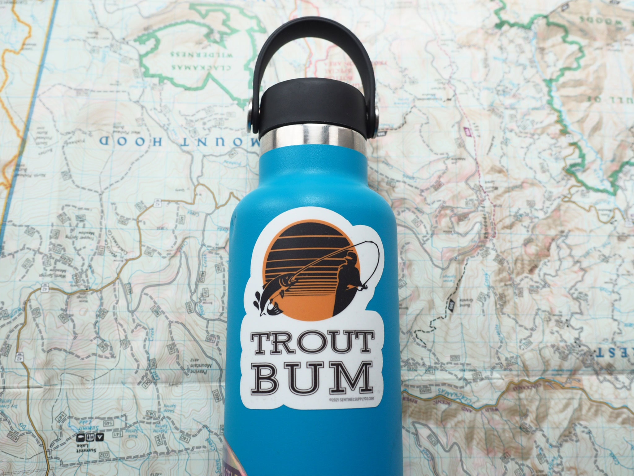 Trout Bum Fly Fishing Sticker Vinyl Trout Fishing Sticker for - Etsy