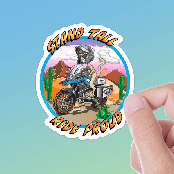 Adventure Motorcycle Sticker - Etsy