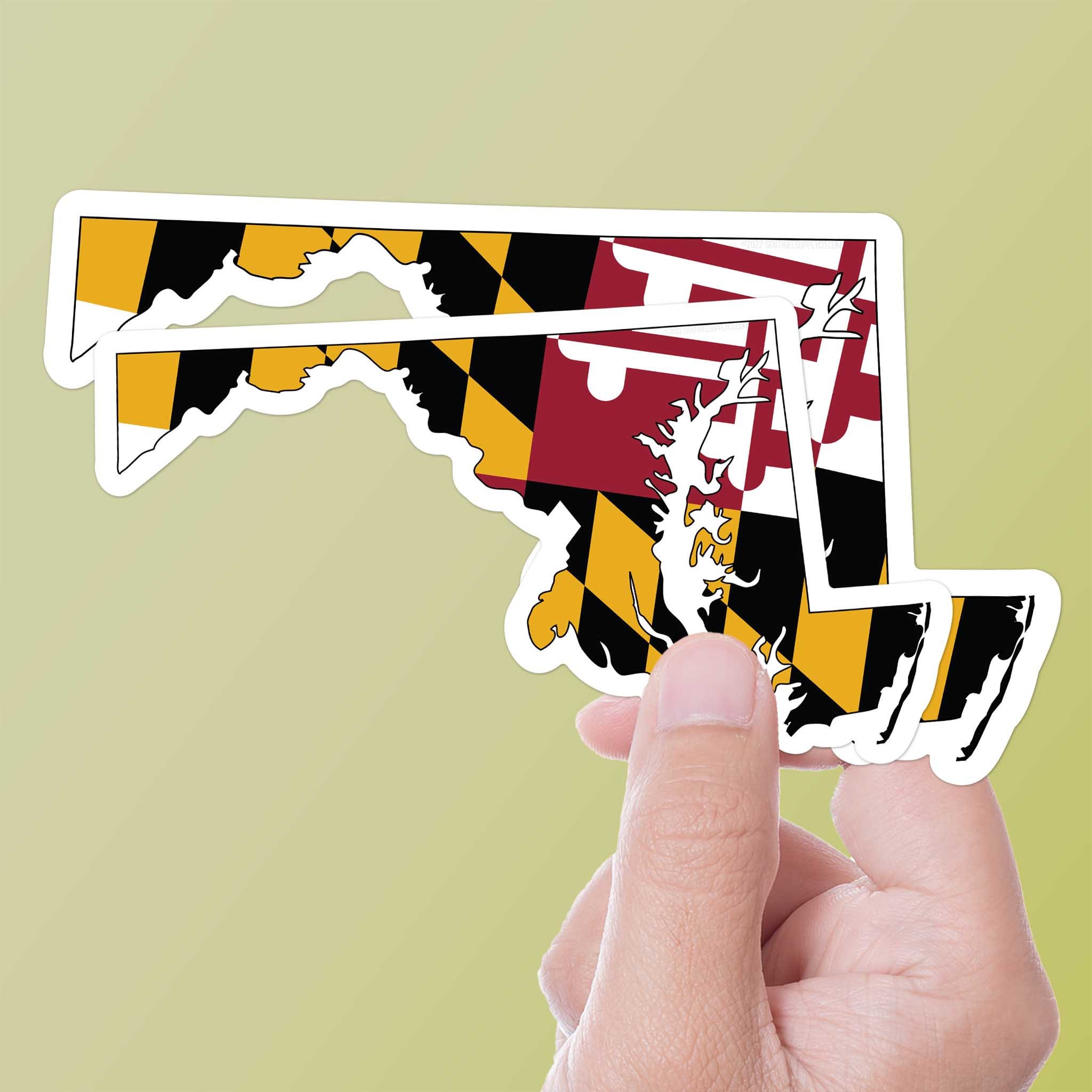 Maryland Flag Bumper Sticker for Car Black Checkered MD - Etsy