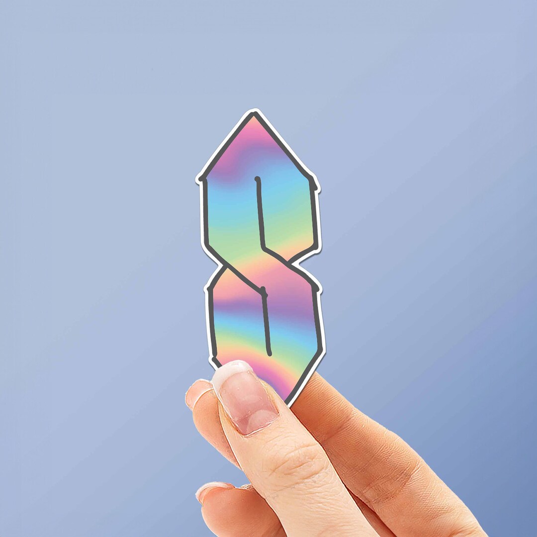 Cool S Sticker for Hydroflask - Mini Tie-dye Pointy Doodle Decal for ...