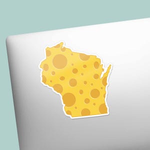 Wisconsin Cheese Sticker for Hydroflask - Funny Midwest Cheesehead ...