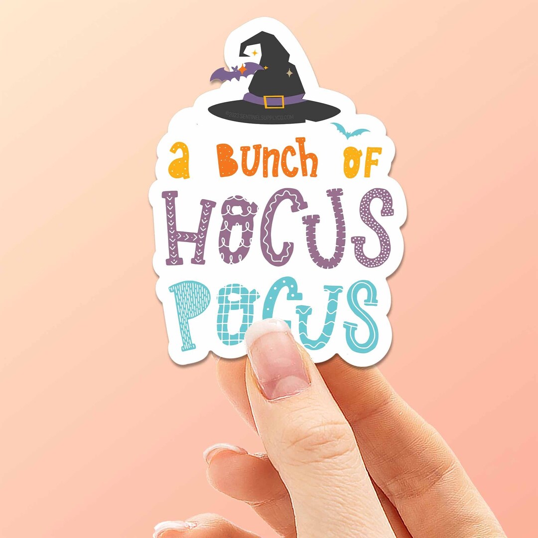 A Bit of Hocus Pocus Halloween Sticker Cute Fall Gift for Water Bottle ...