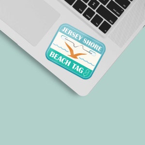 Jersey Shore Beach Tag Sticker - New Jersey Shore Bumper Sticker | NJ ...