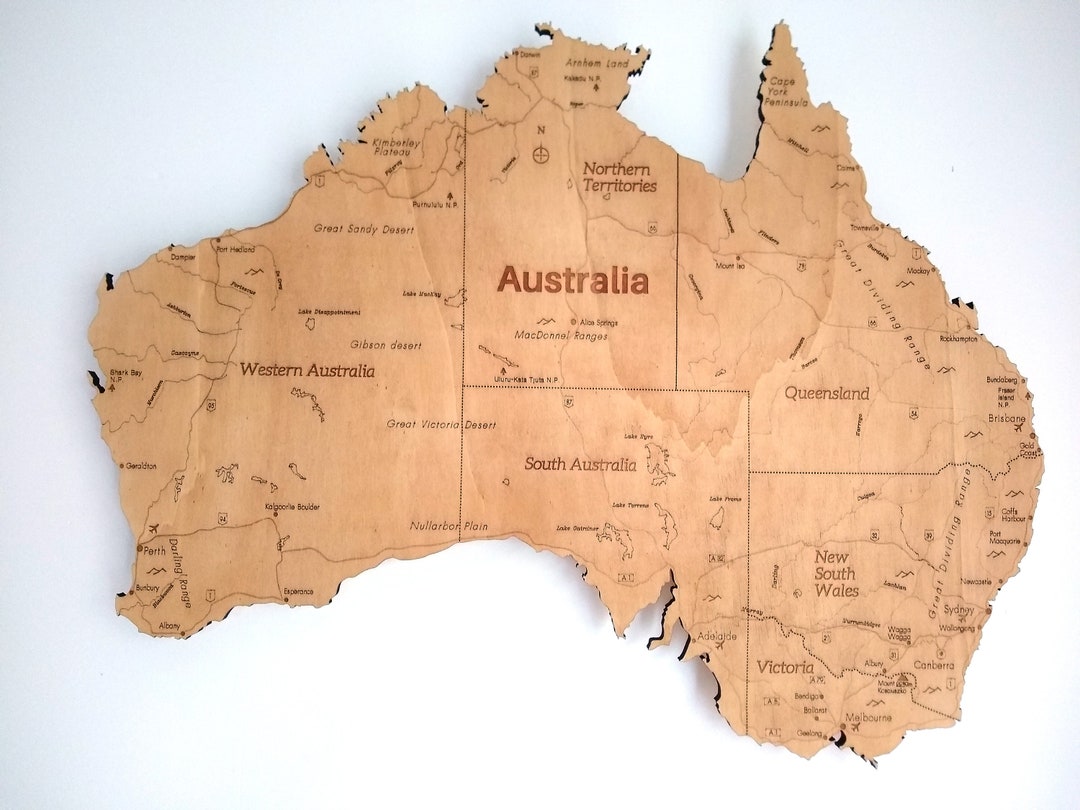 Design Map of Australia - Etsy
