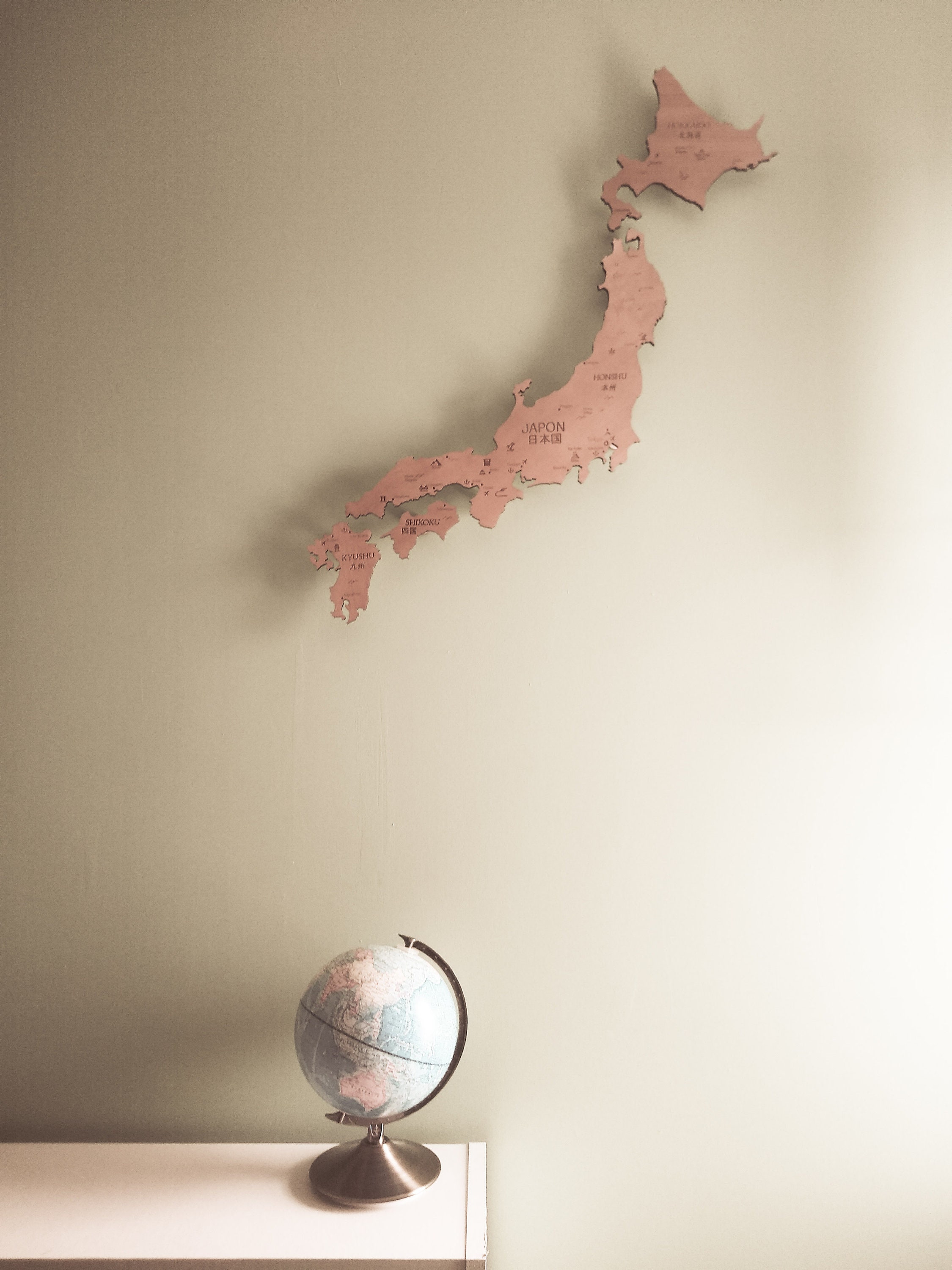 Japan Design Wall Map - Etsy