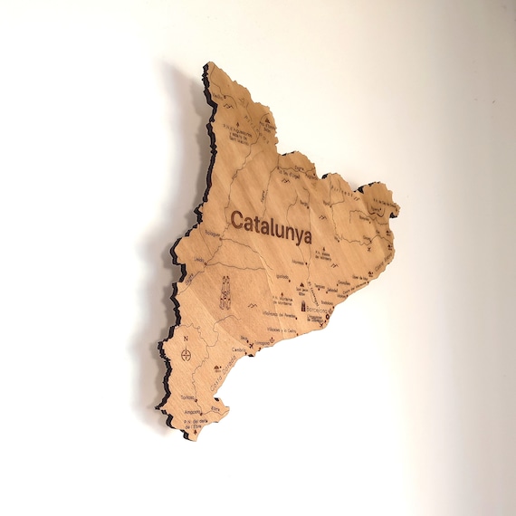 Physical Map Of Catalonia