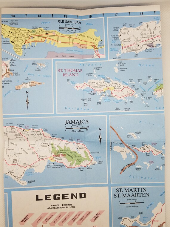 Home & Living Home Décor YOUR CHOICE* AAA Vintage Maps Northern ...