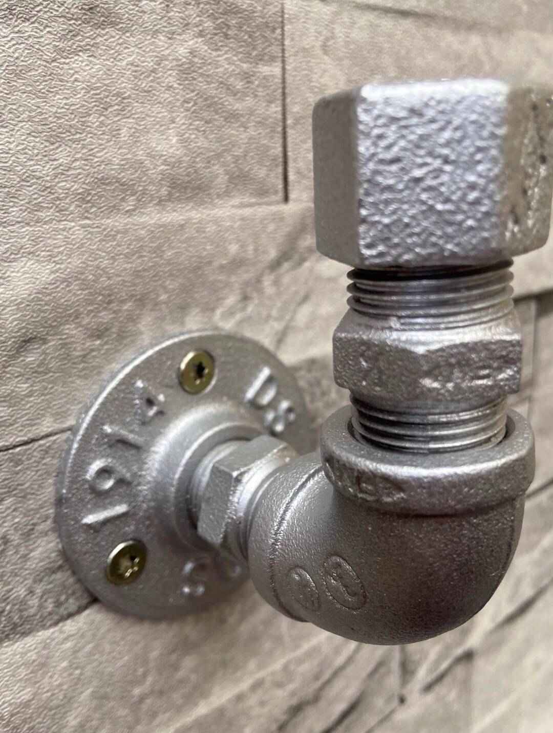 Industrial Pipe Dressing Gown / Robe Hook Silver - Etsy