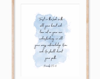Proverbs 3 5 6 - Etsy