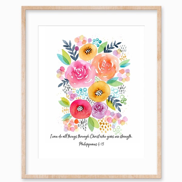 Philippians 4 13 - Etsy