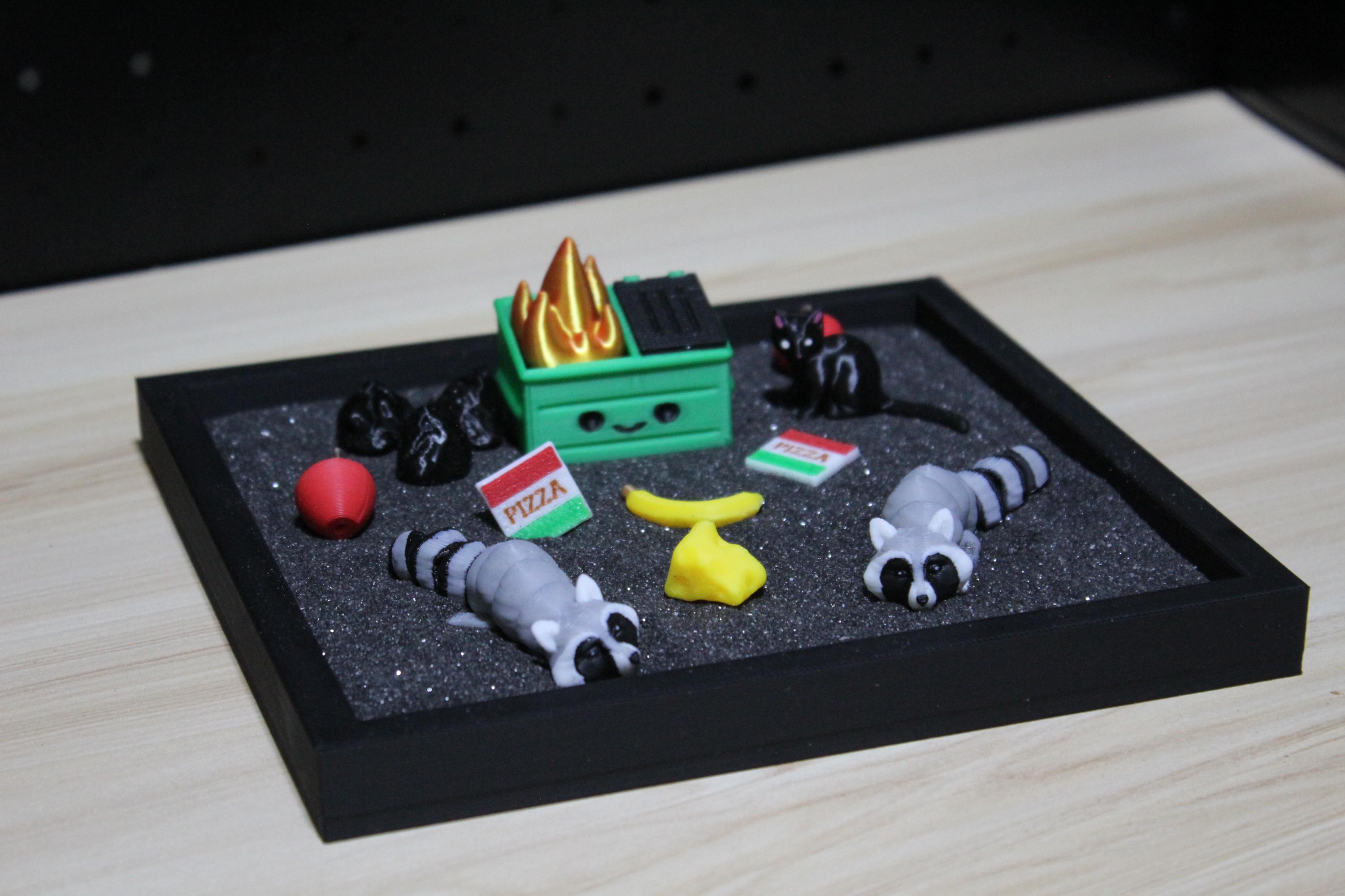 Zen Garden Dumpster Fire Clicker| Mini Desktop Decor | Sensory Fidget ...