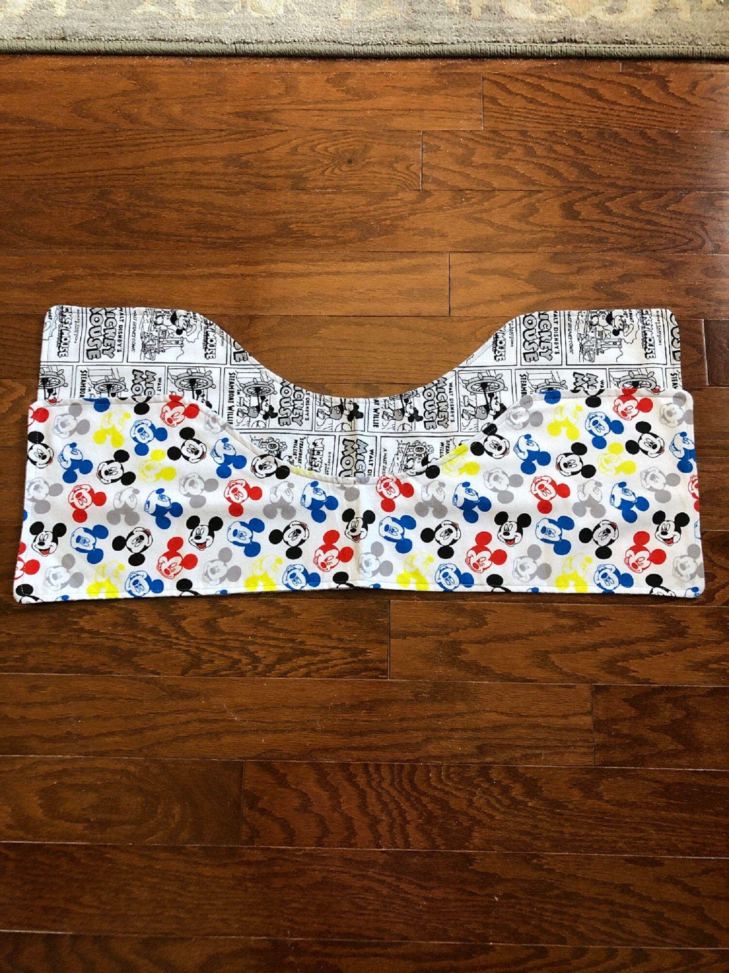 Clásico Mickey Mouse Burp Cloth, Reversible, Set de 2 - Etsy España