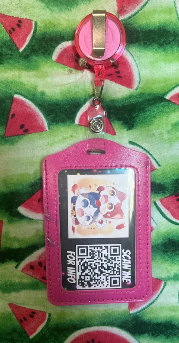 Gamer Fnf Foxy Badge Holder Name Tag - Etsy