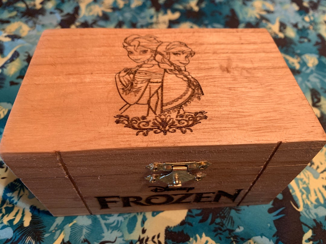 Frozen Engraved Wooden Box - Etsy