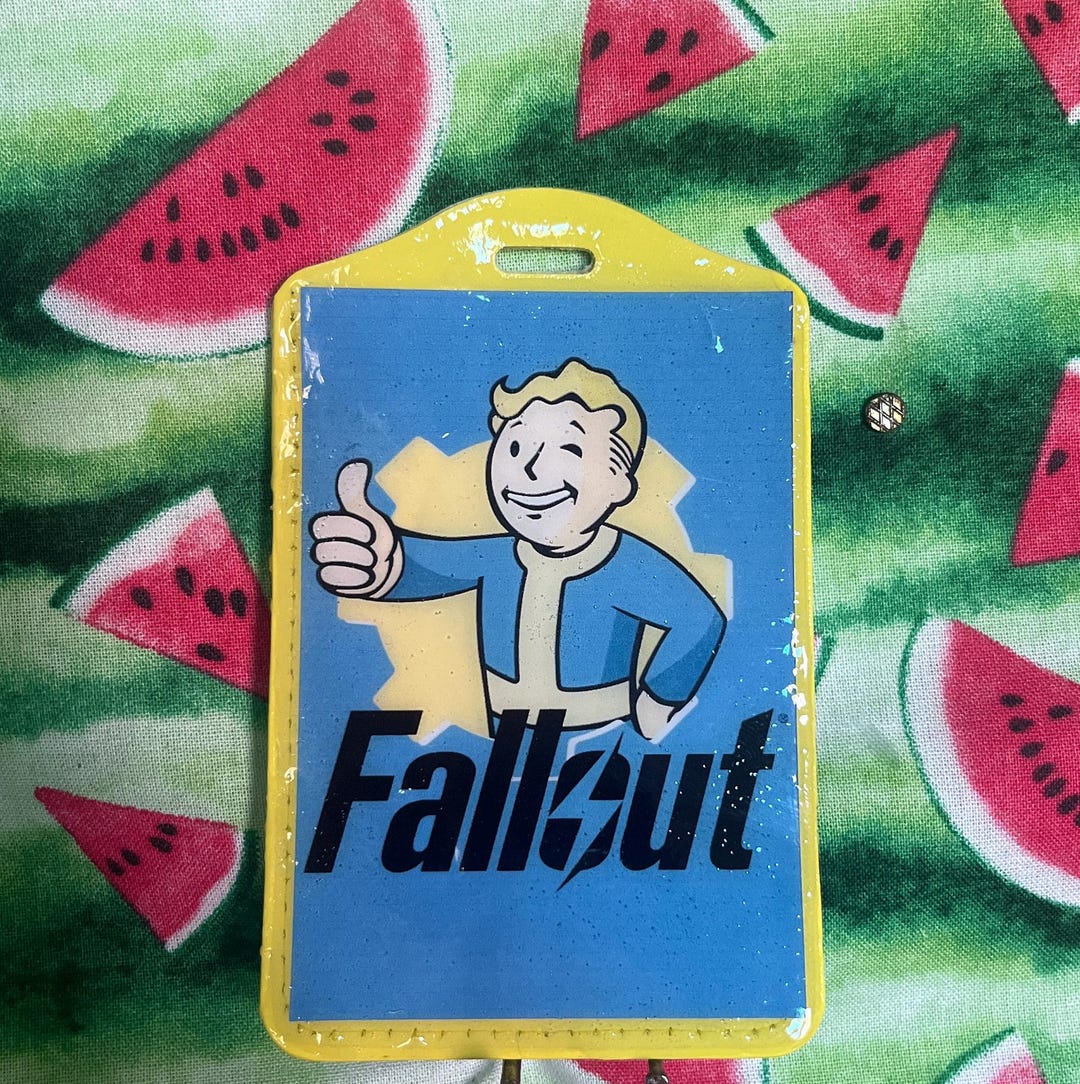 Gamer Fallout Badge Holder Name Tag - Etsy
