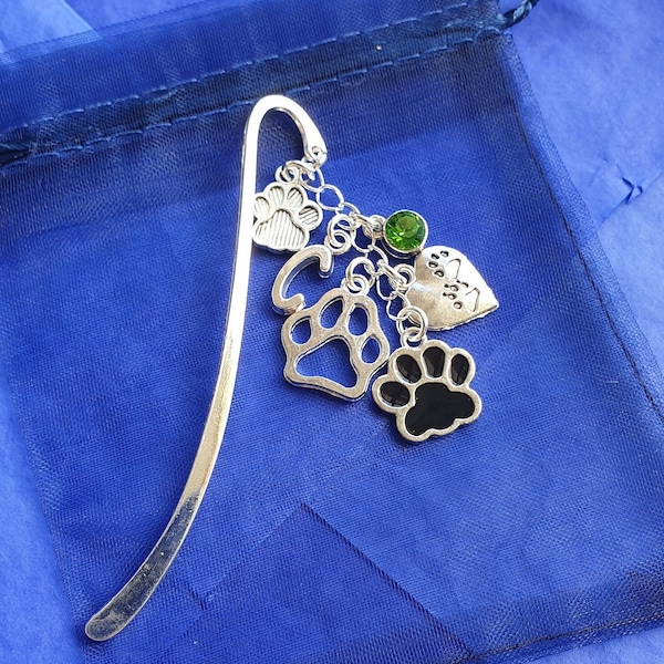 Paw Print Bookmark - Etsy