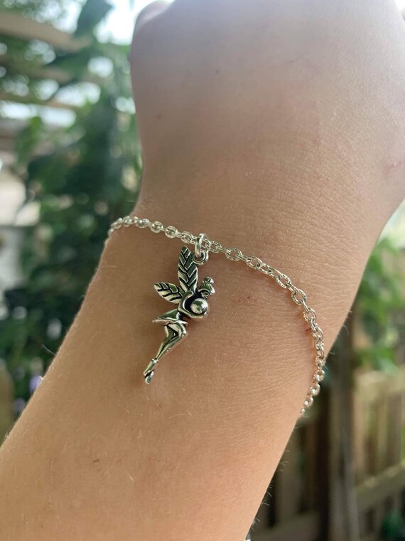 Fairy Bracelet With Optional Initial and Choice of Chain or | Etsy