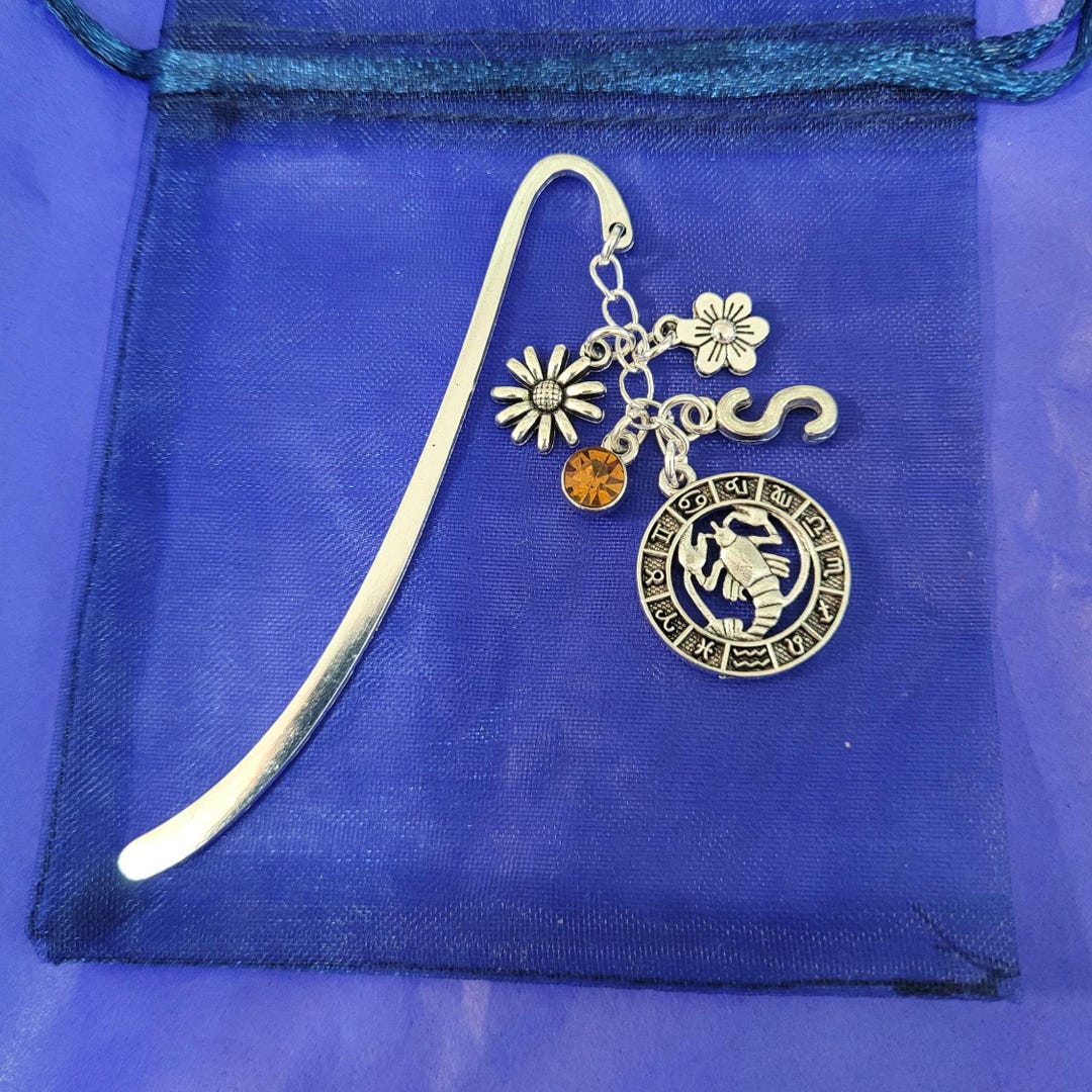 Star Sign Bookmark Initial Birthstone Personalised - Etsy UK