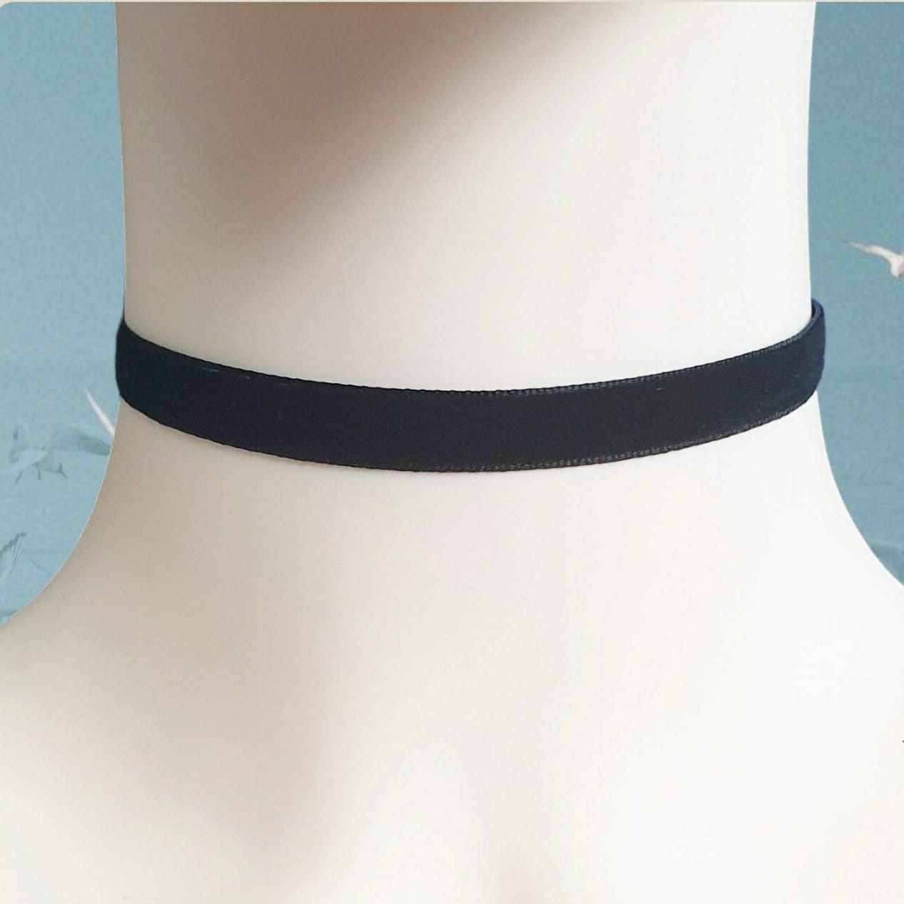 Black Velvet Choker Necklace Black Velvet Adjustable Gifts ANY SIZE ...